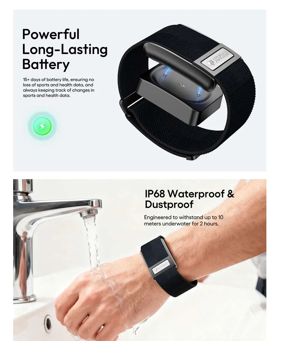 JCVital V8 ECG Smart Band: The Next-Generation AI Health Tracker for ...